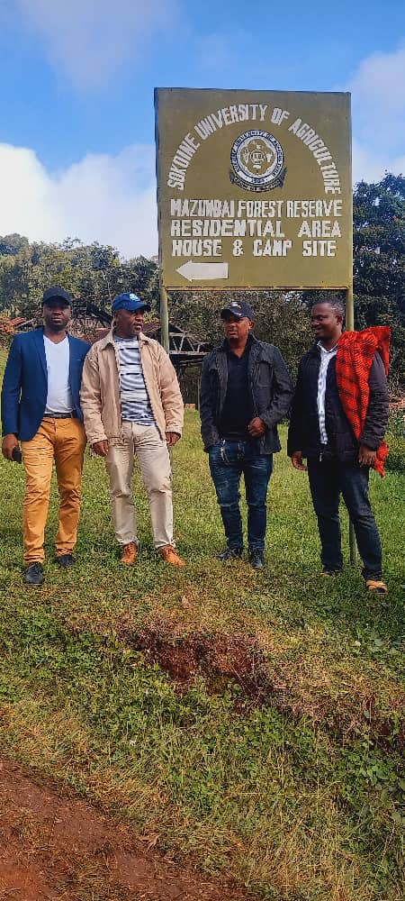 Mr. Masanja Juma from Meru-Usa forest plantation is briefing BTM ...